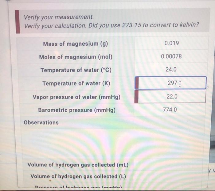 Solved Verify your calculation. In your set-up, do your | Chegg.com