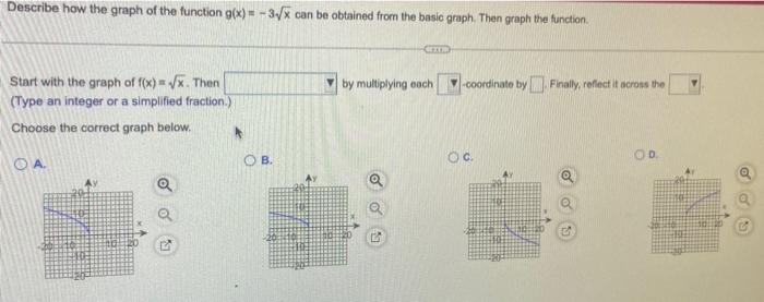 Solved Describe how the graph of the function | Chegg.com