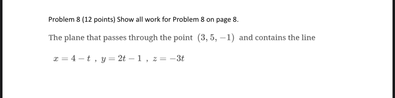 Solved Problem 8 ( 12 points) Show all work for Problem 8 | Chegg.com Solved Problem 8 ( 12 points) Show all work for Problem 8 | Chegg.com