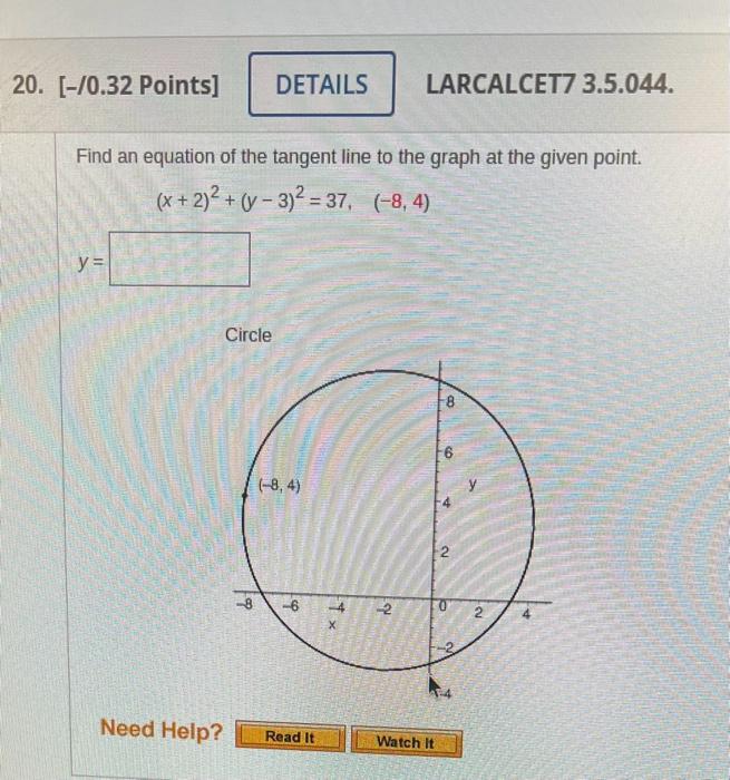 Solved Find an equation of the tangent line to the graph at | Chegg.com