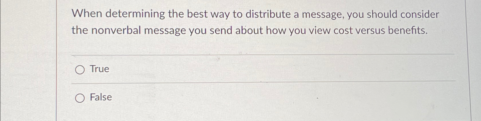 Solved When determining the best way to distribute a | Chegg.com