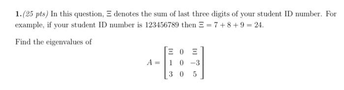 Solved the sum of last three digits of my student ID number | Chegg.com