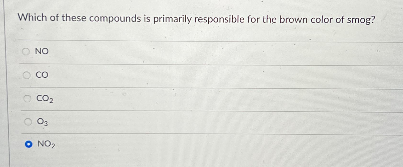Solved Which of these compounds is primarily responsible for | Chegg.com