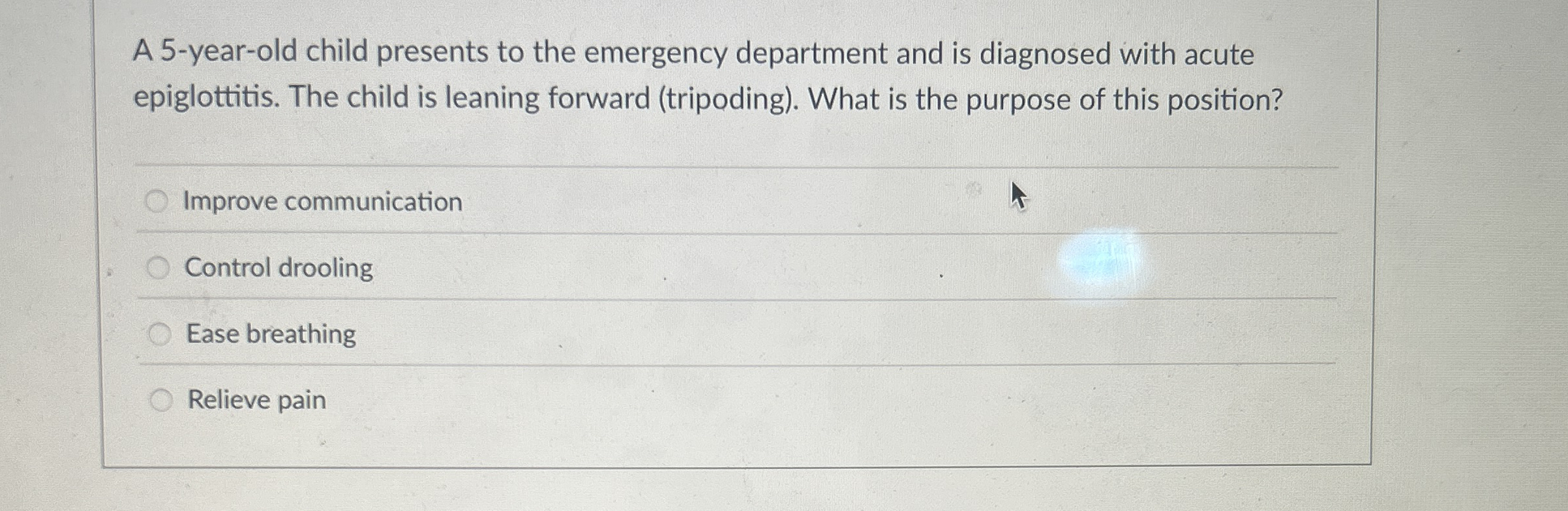 Solved A 5-year-old child presents to the emergency | Chegg.com