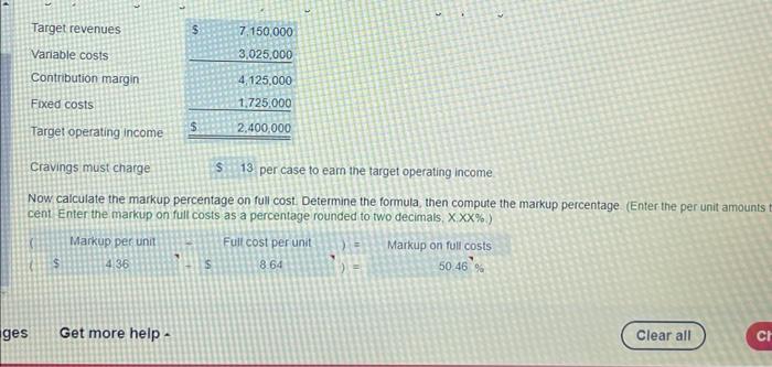 Solved Data tableRequirements 1. What is the target | Chegg.com