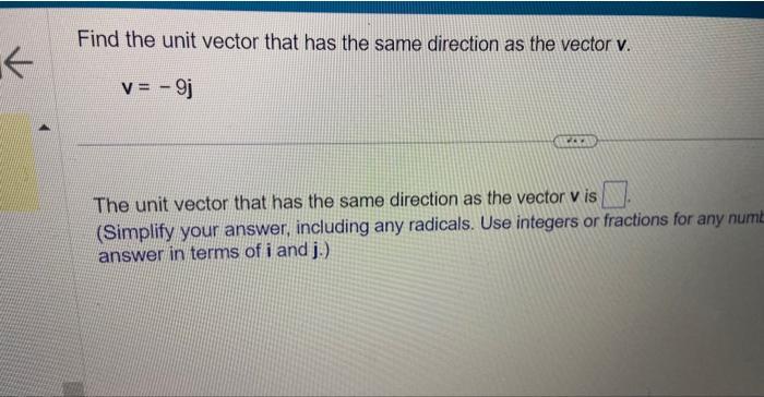 Solved Find the unit vector that has the same direction as | Chegg.com