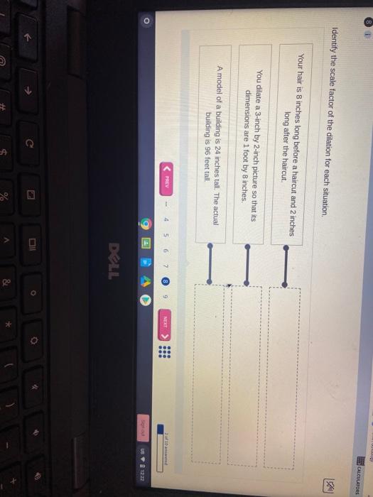 Solved Find the scale factor of the dilation. Then tell | Chegg.com