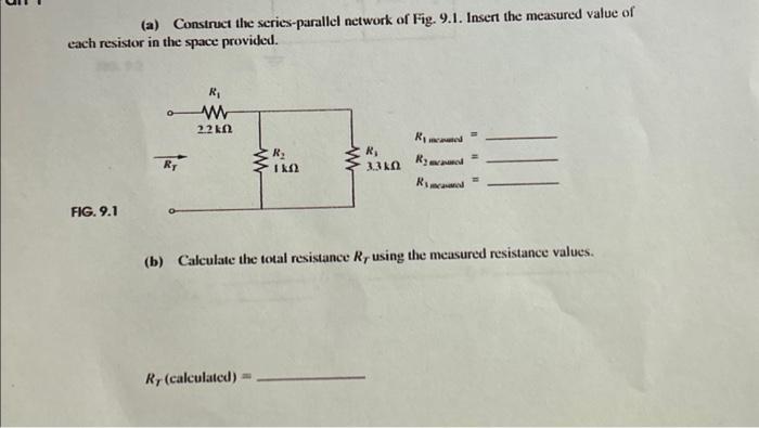 Solved (a) Construct the series-parallel network of Fig. | Chegg.com