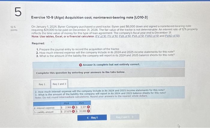 Solved Exercise 10.9 (Algo) Acquisition cost; | Chegg.com