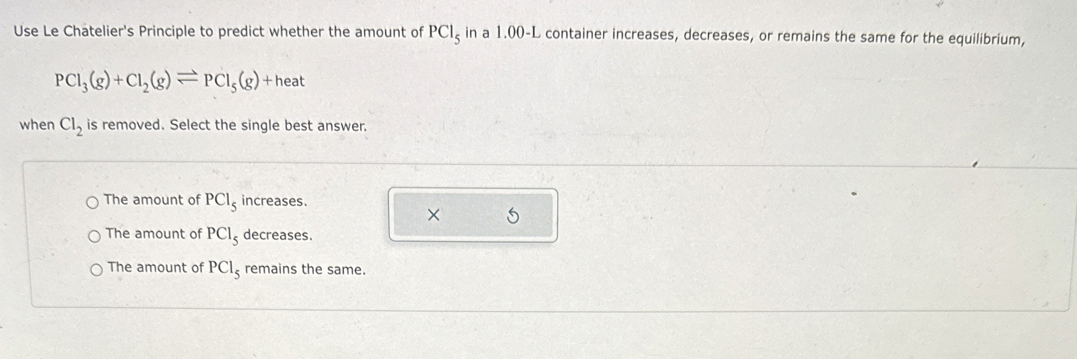 Solved Use Le Chatelier's Principle to predict whether the | Chegg.com