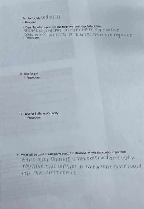 Solved 1. Read through each procedure below and BRIEFLY | Chegg.com