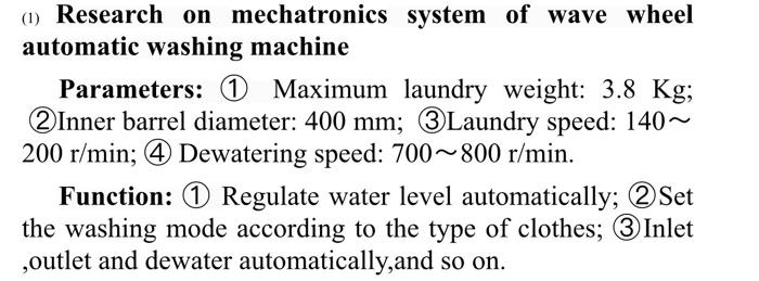Solved (1) Research on mechatronics system of wave wheel | Chegg.com