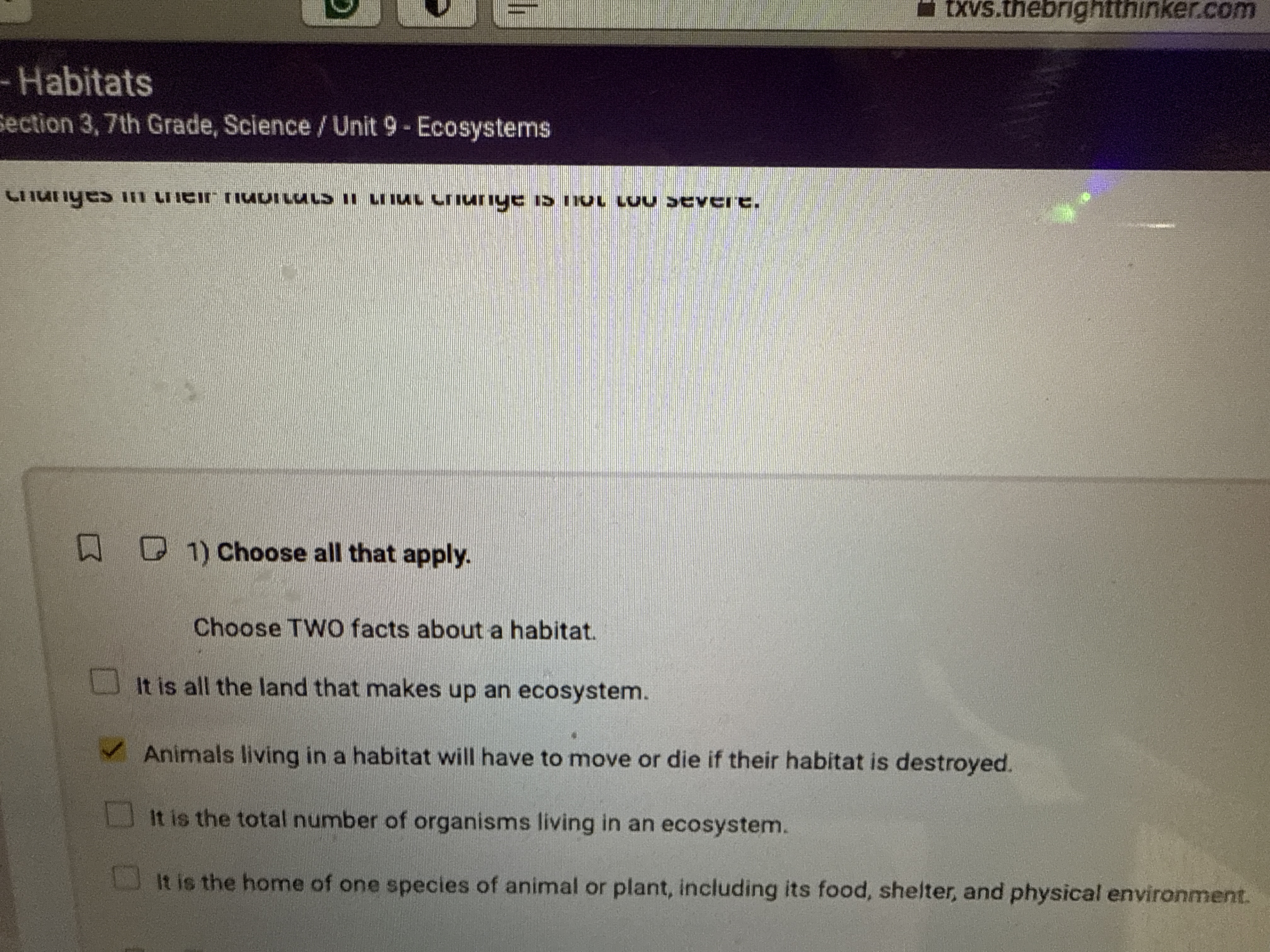 Solved Choose all that apply. Choose TWO facts about a | Chegg.com