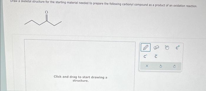 Solved Draw a skeletal structure for the starting material | Chegg.com