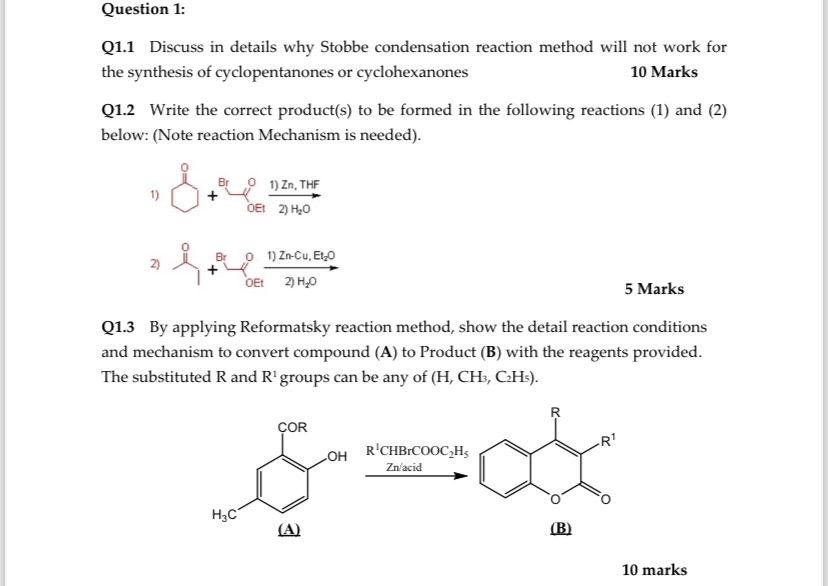 Question 1:Q1.1 ﻿Discuss in details why Stobbe | Chegg.com