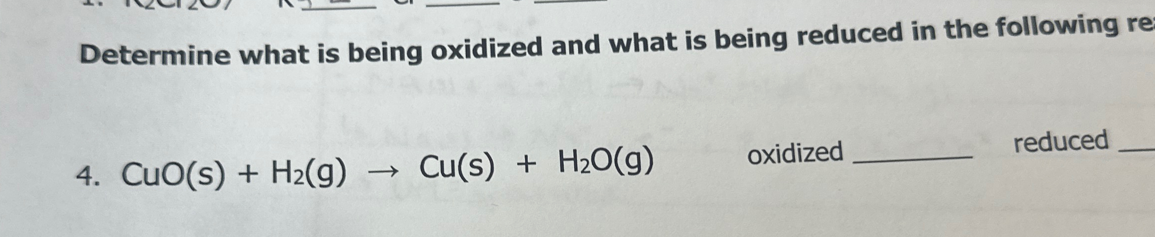 Solved Determine what is being oxidized and what is being | Chegg.com