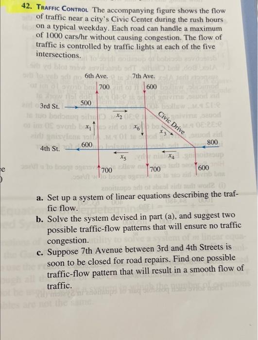 Solved 42. TRAFFIC CONTROL The accompanying figure shows the | Chegg.com