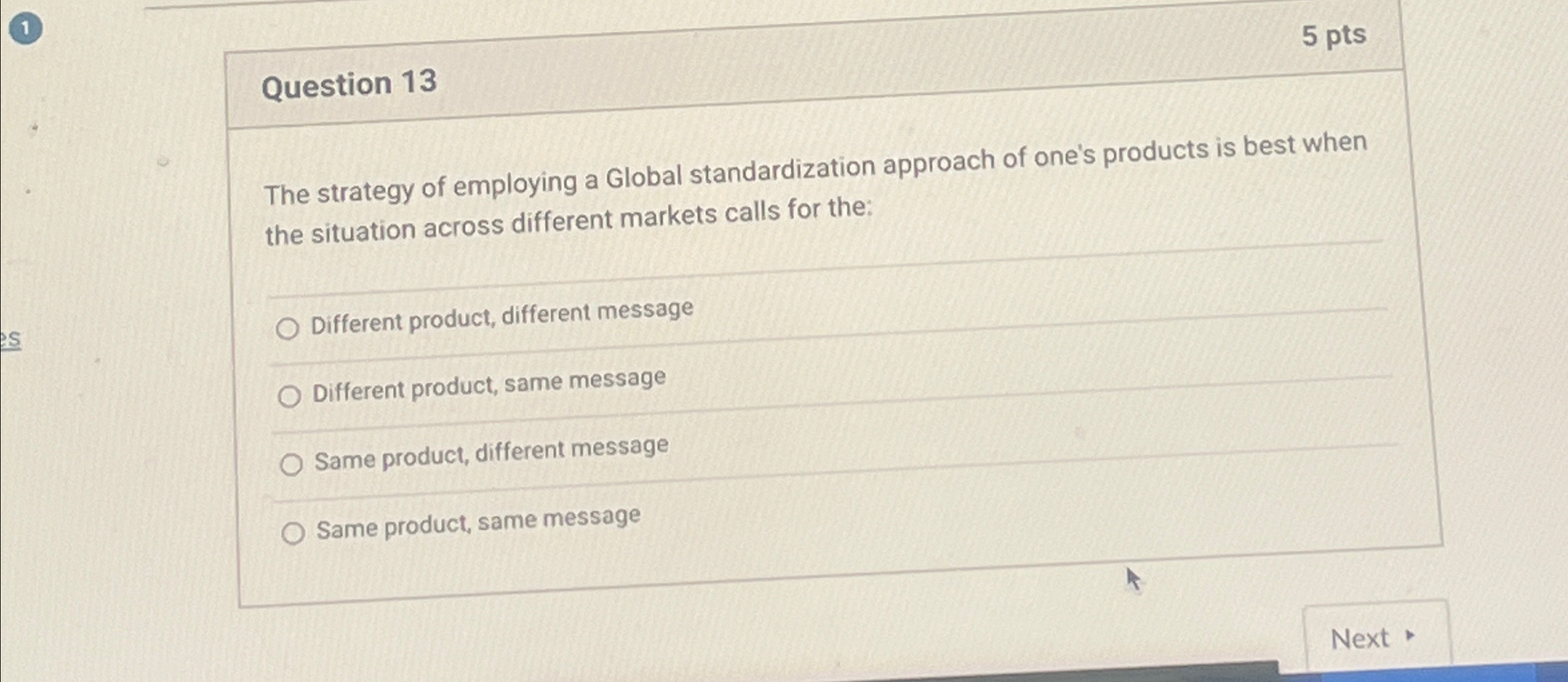 Solved Question 135 ﻿ptsThe strategy of employing a Global | Chegg.com