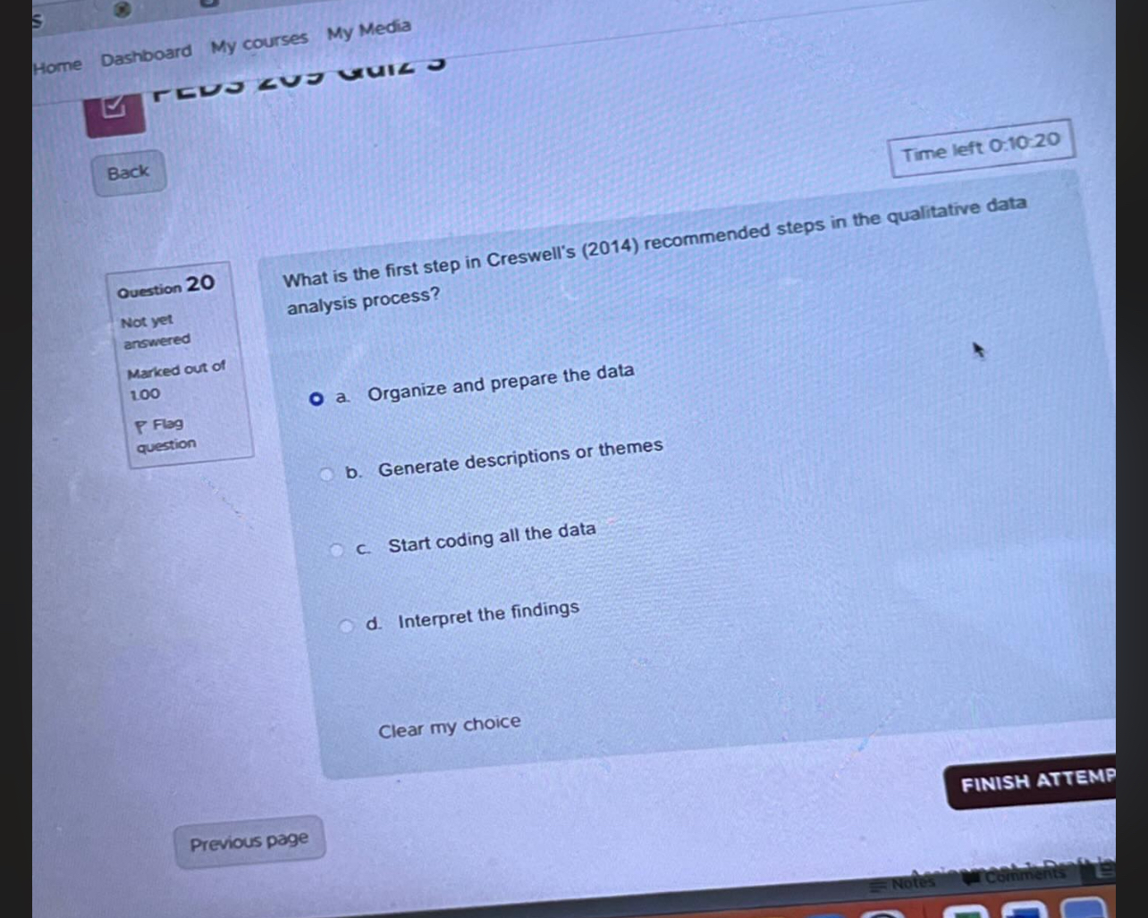 Solved Home Dashboard My courses My MediaQuestion 20Not yet | Chegg.com