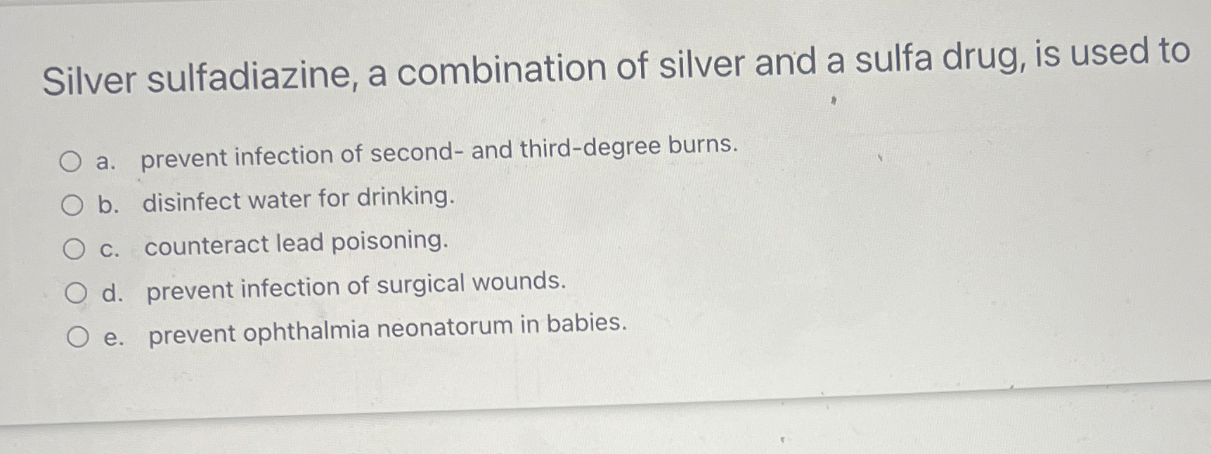 Solved Silver sulfadiazine, a combination of silver and a | Chegg.com