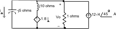 Solved Use the node-voltage method to find the phasor | Chegg.com