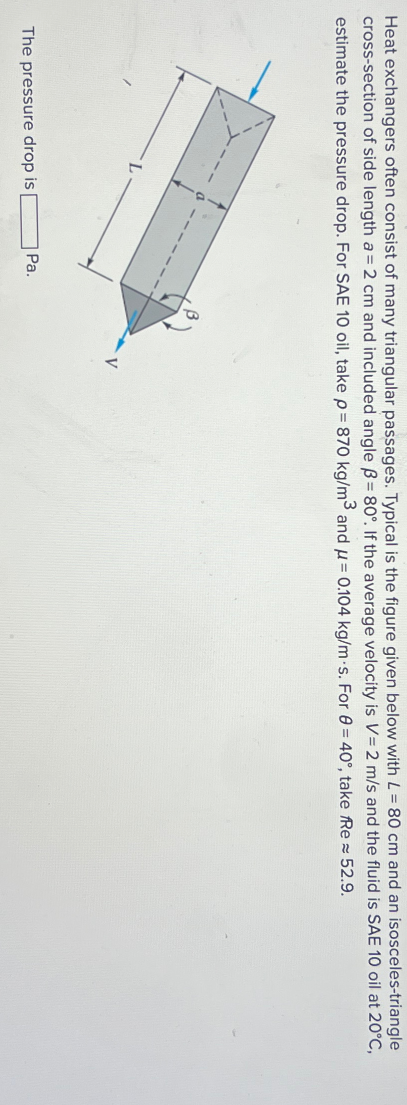 Solved Heat exchangers often consist of many triangular | Chegg.com