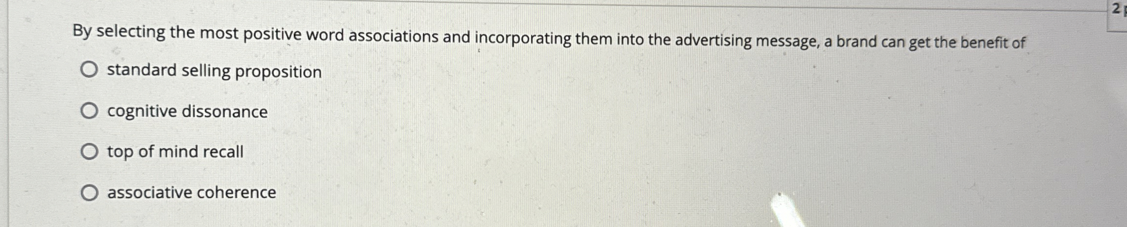 Solved By selecting the most positive word associations and | Chegg.com