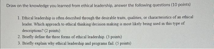 Solved Draw on the knowledge you learned from ethical | Chegg.com
