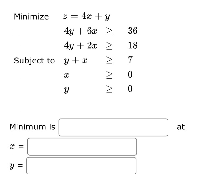 Solved Maximize z = 4x + 3y 3x + 5y