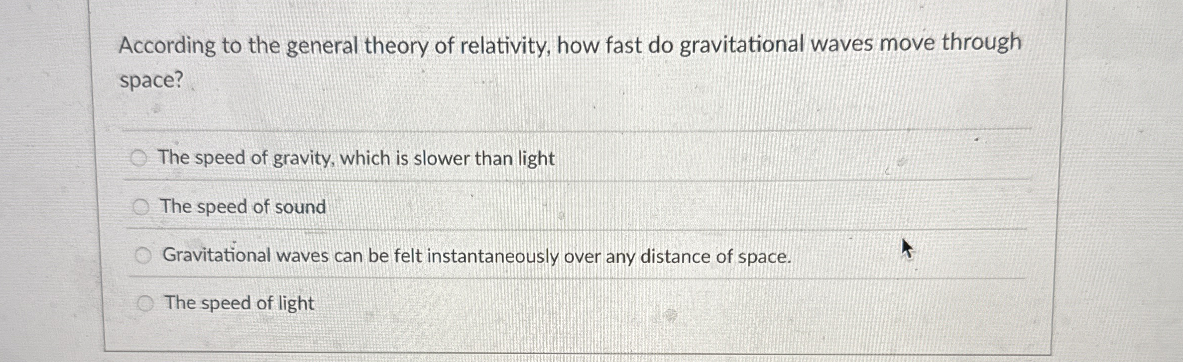 Solved According to the general theory of relativity, how | Chegg.com