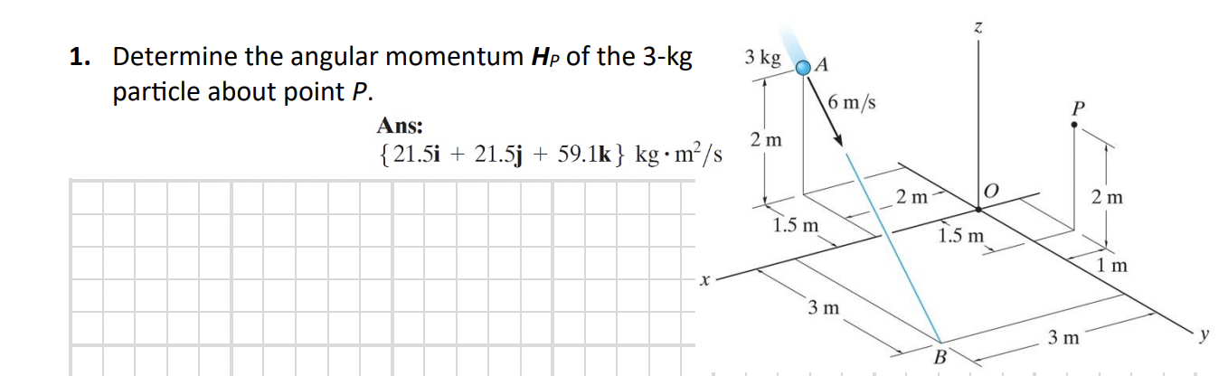 Solved Determine the angular momentum HP ﻿of the | Chegg.com