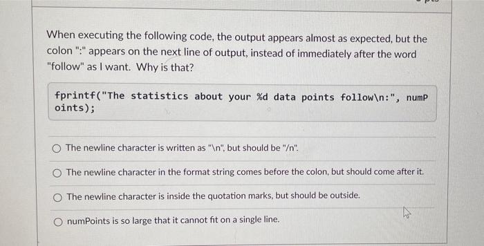 Solved When executing the following code, the output appears | Chegg.com