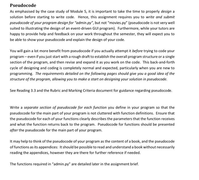 Programming Principles (CSP1150) Assignment 2: | Chegg.com