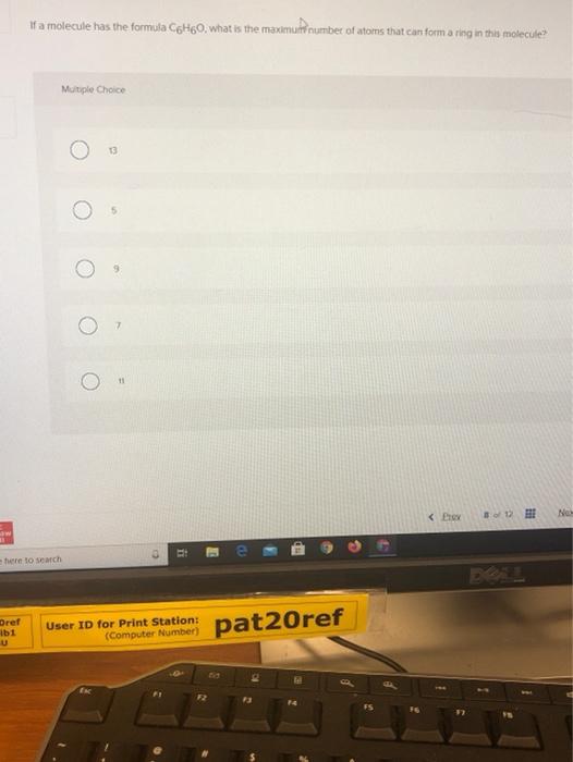 Solved If a molecule has the formula C6H60, what is the | Chegg.com