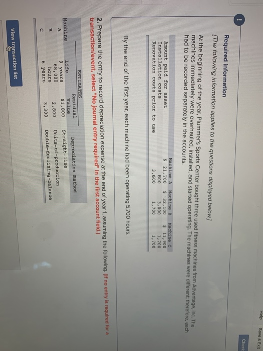 Solved Help Save & Exit Check Required information [The | Chegg.com