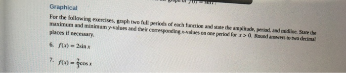 Solved ULJ Graphical For the following exercises, graph two | Chegg.com