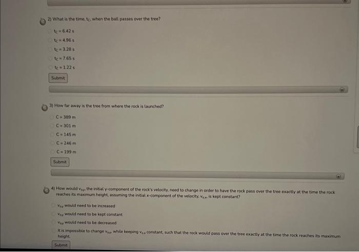 Solved The questions refer to the following stutition A rock | Chegg.com