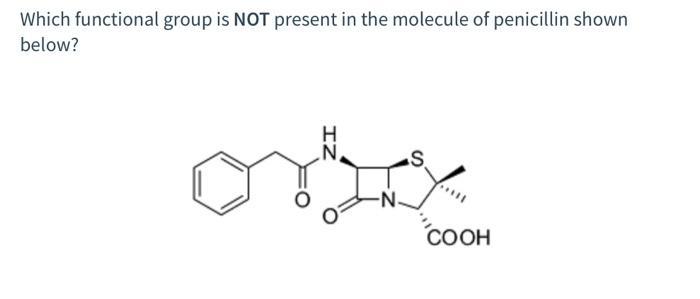 Solved Q1.Q2-1 Which functional group is NOT present in the | Chegg.com