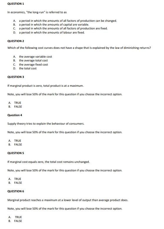 Solved QUESTION 1 In Economics the Long run Is Referred Chegg solved-question-1-in-economics-the-long-run-is-referred-chegg