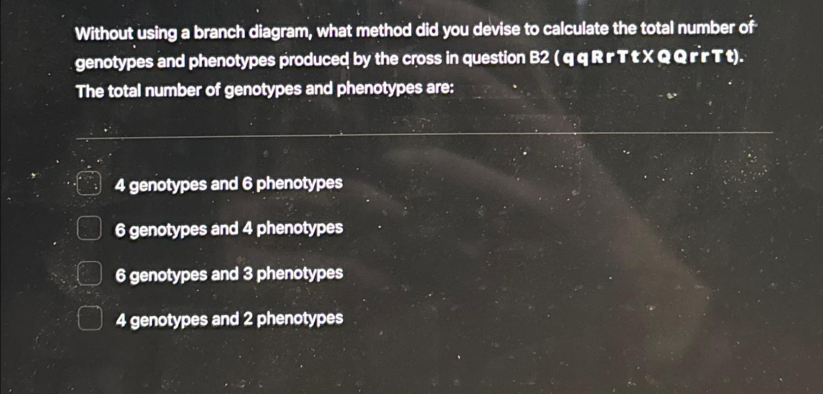 Solved Without using a branch diagram, what method did you | Chegg.com