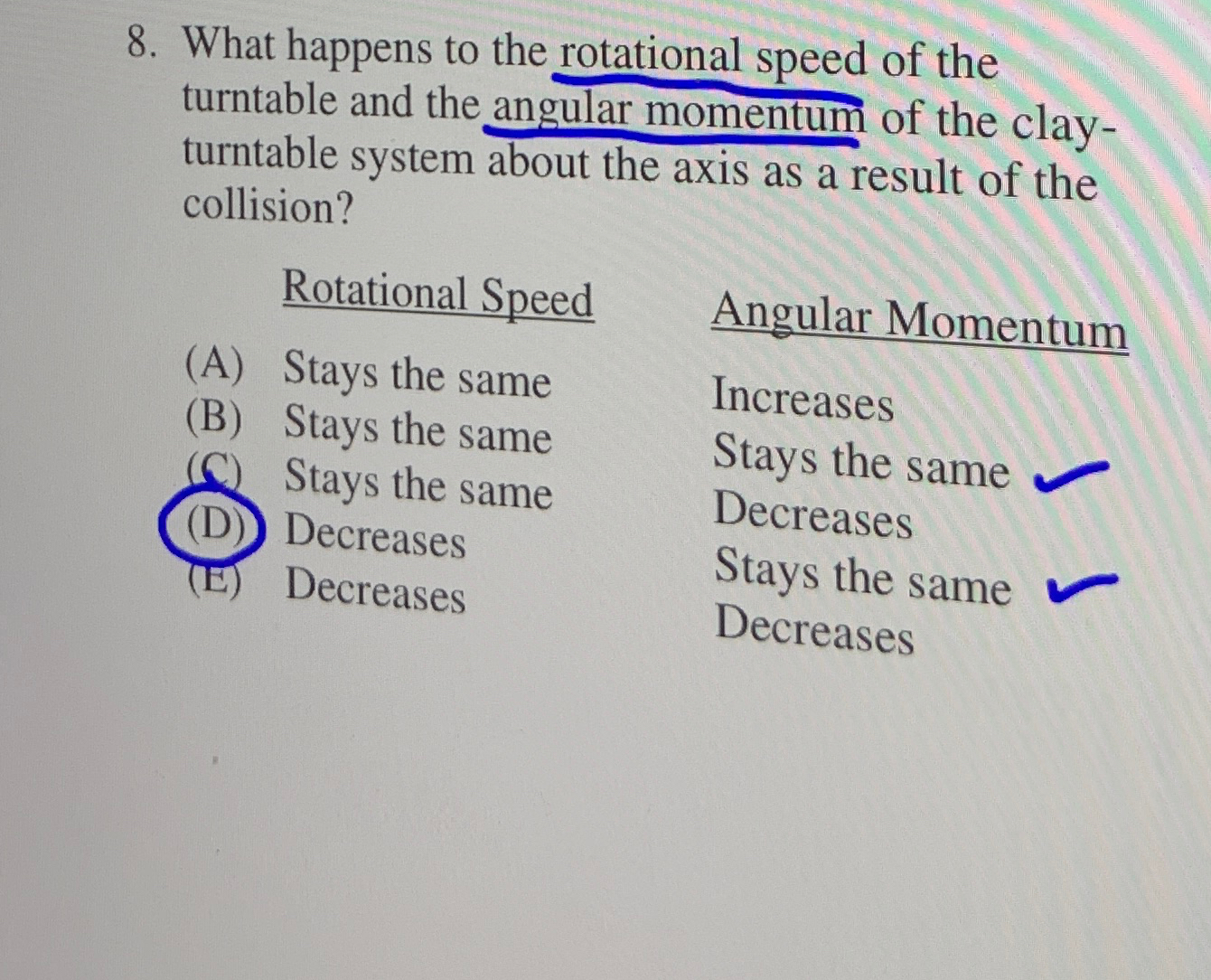 Solved What happens to the rotational speed of the turntable | Chegg.com
