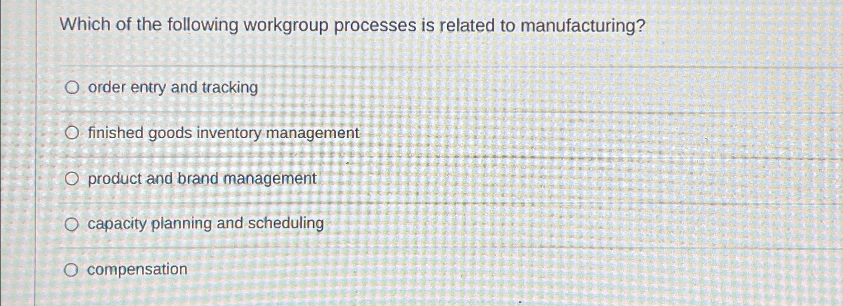 Solved Which of the following workgroup processes is related | Chegg.com