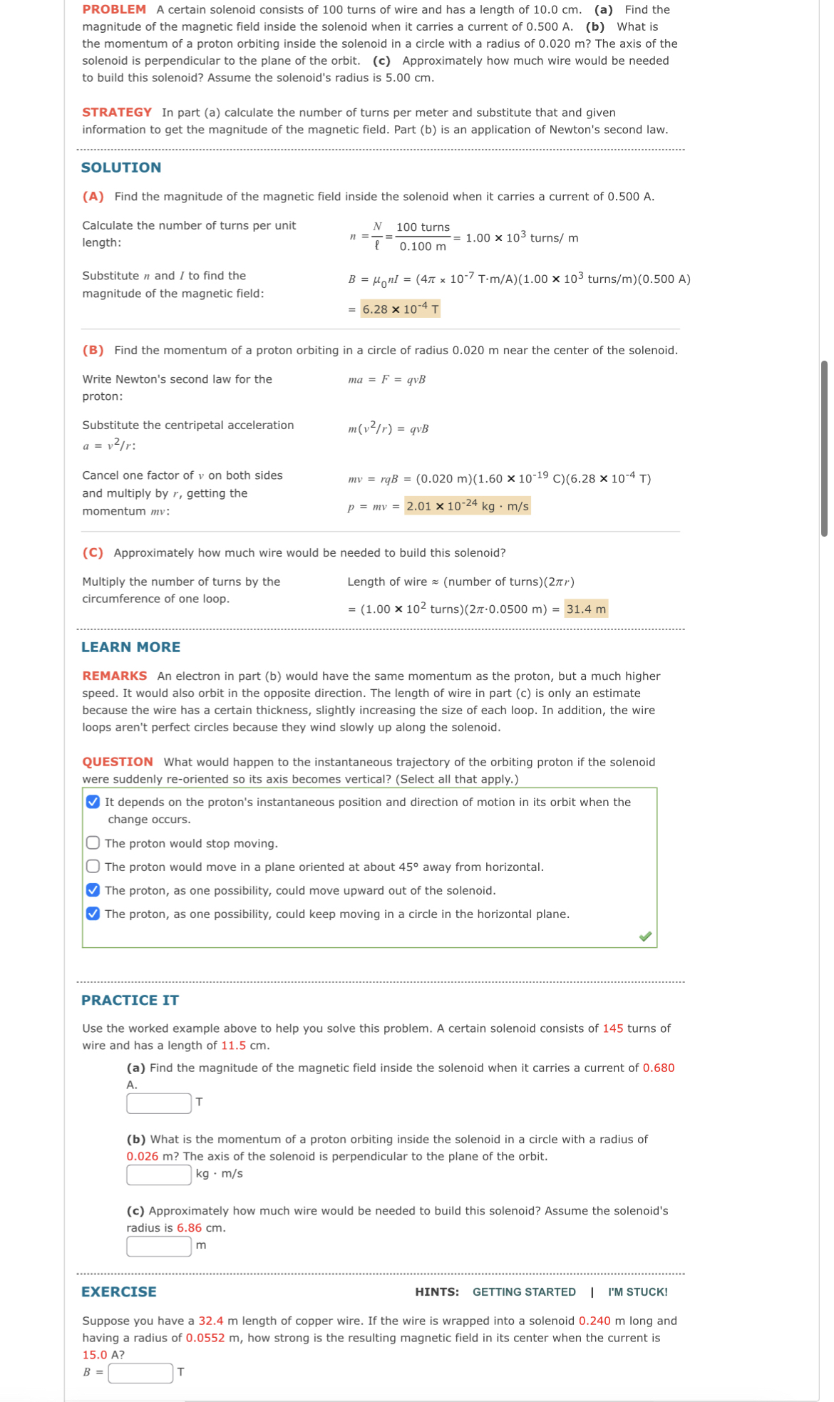 Solved PROBLEM A certain solenoid consists of 100 ﻿turns of | Chegg.com