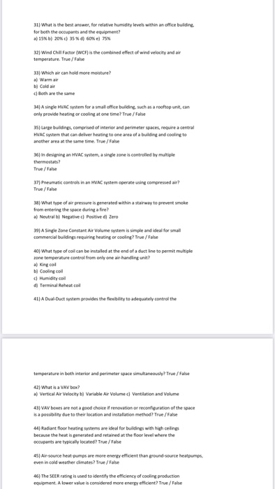 Solved 22) A Mixing Box is used in a forced air HVAC system | Chegg.com