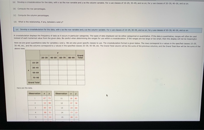 My Notes Ask Your Te The following observations are | Chegg.com