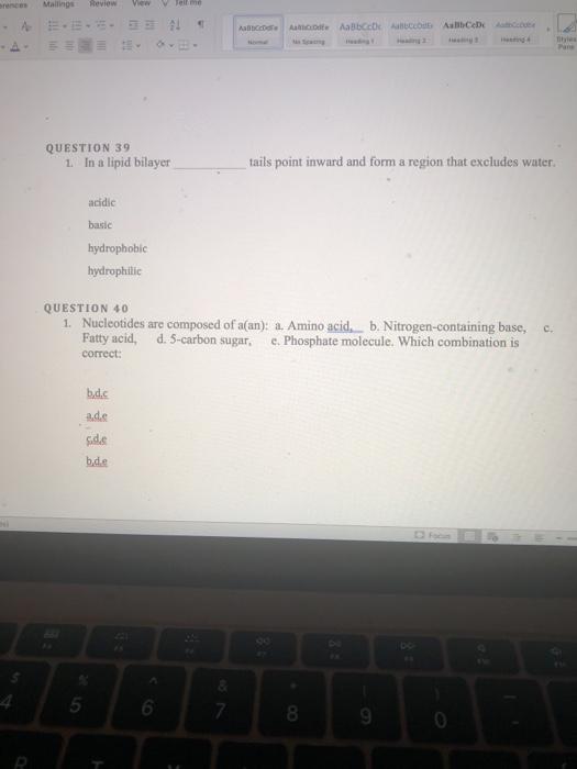 Solved Malling Review Mew Veltme A Aa BbcAb Alice The | Chegg.com