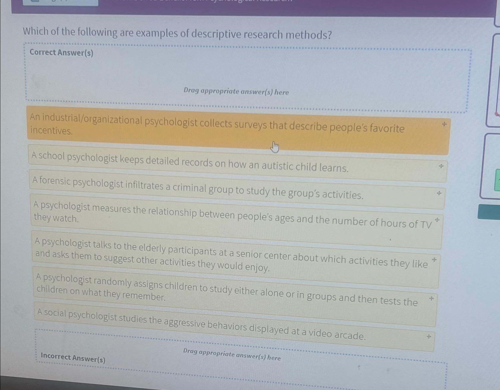 Solved Which of the following are examples of descriptive | Chegg.com