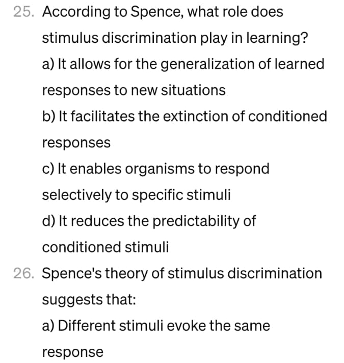According to Spence, what role does stimulus | Chegg.com