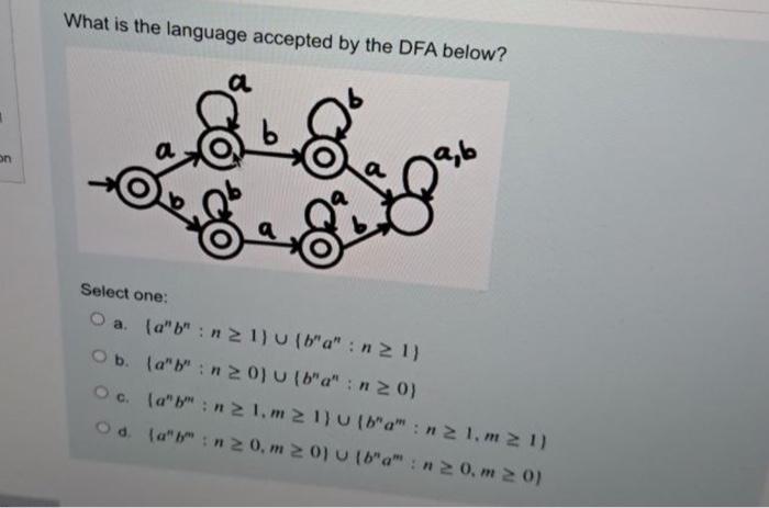 Solved What is the language accepted by the DFA below? | Chegg.com