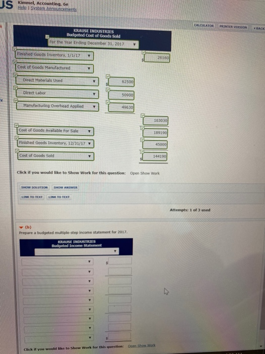 Solved Problem 21-6A (Part Level Submission) Krause | Chegg.com